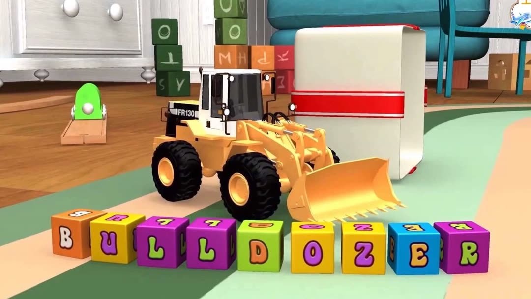 工程车好伙伴动画 第5集 创意推土机