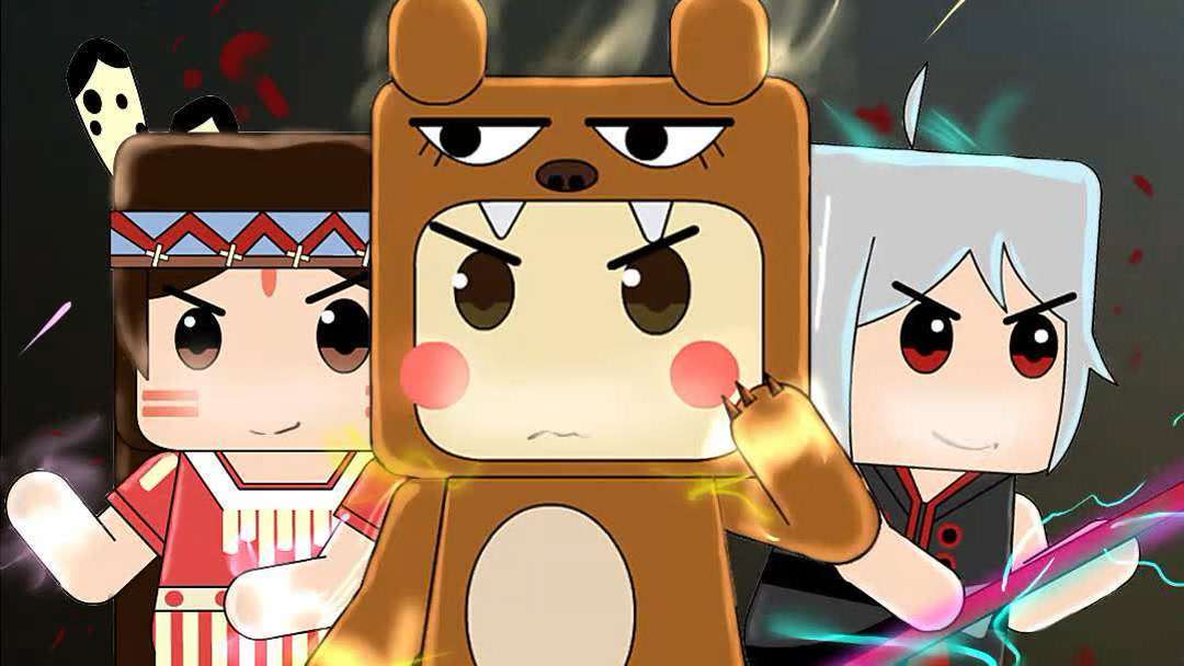 迷你世界格斗动画第2期:RMB玩熊孩子的魔法技能