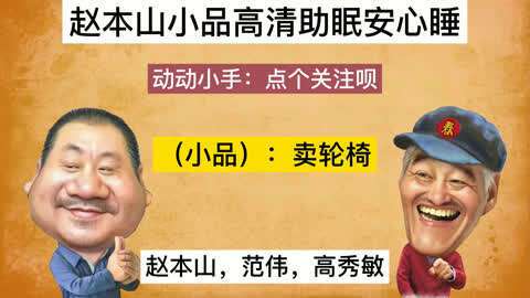 赵本山 范伟 高秀敏小品:【大忽悠赵本山卖轮椅】助眠 安心睡