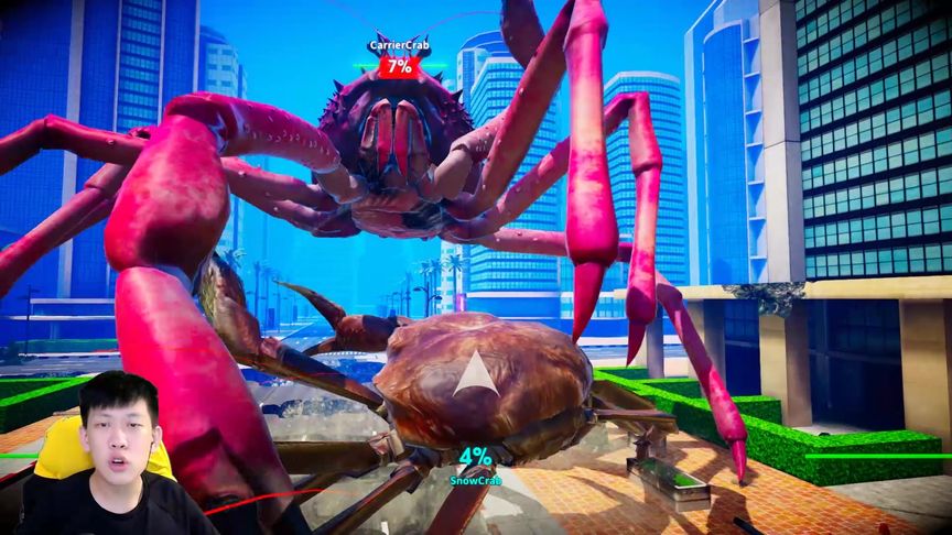 螃蟹格斗模拟器:化身巨型螃蟹与深海龙虾殊死决斗!小泡解说
