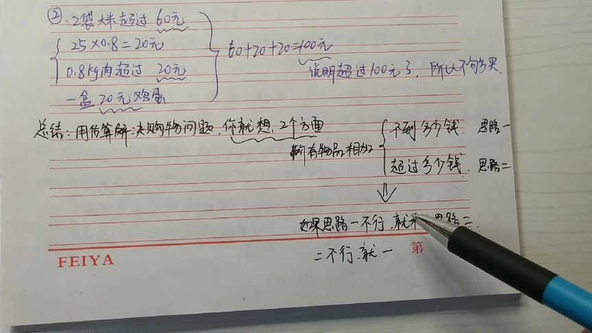 五年级数学上册,用估算解决购物问题的解题思路(二)