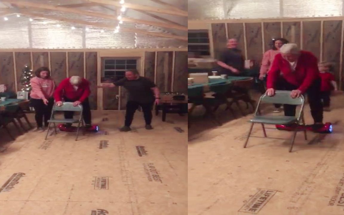 人老心不老!88岁的老奶奶玩平衡车,画面令网友直呼太可爱!