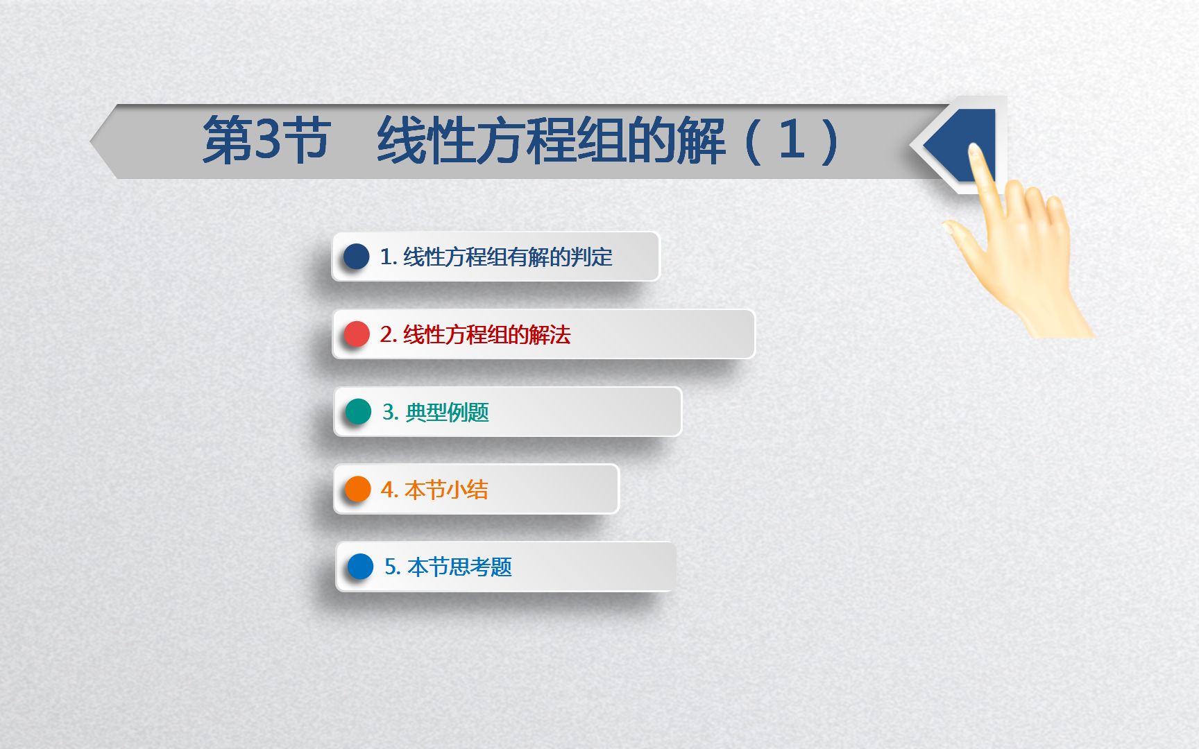 3.3 线性方程组的解(1)