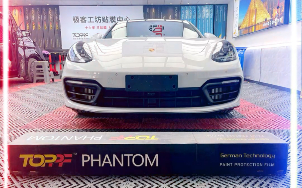 ...车漆十年安心!#开豪车贴拓弗 #开保时捷贴拓弗 #德国拓弗漆面保护膜