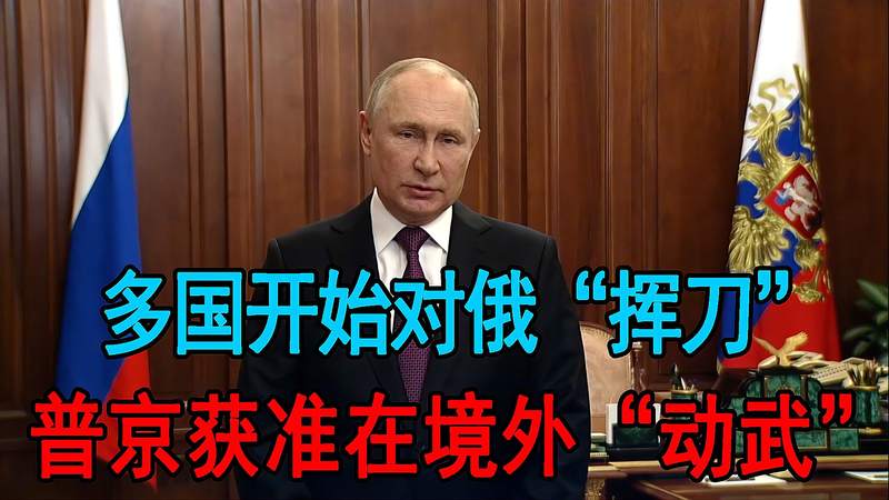 俄动作逐渐加大,多国开始对俄“挥刀”,普京获准在境外“动武”
