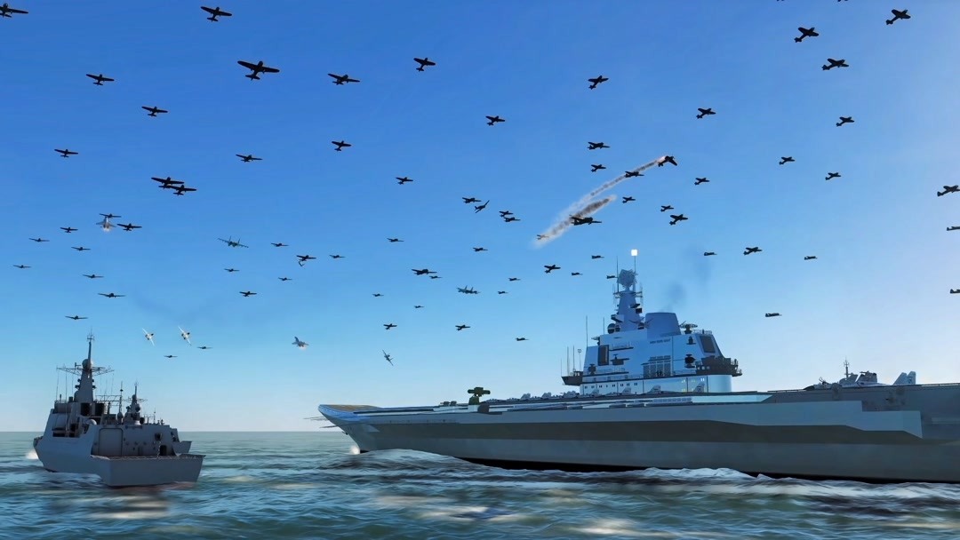 当辽宁号回到2战,能抗得住300架零式战机的神风攻击吗,游戏模拟