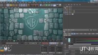 C4D中文教程-WB鹅卵石水面映射动画教程