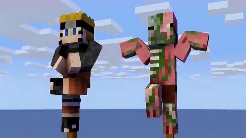 我的世界:猪人艰辛的忍者之路,精彩动画