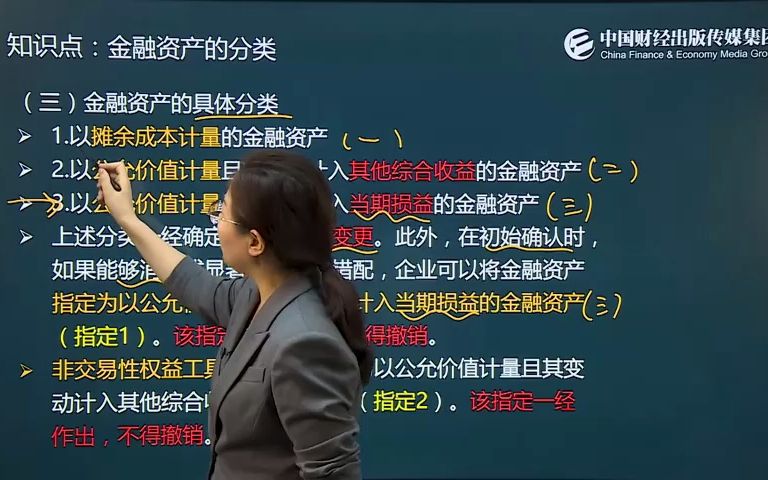 【中级会计职称】中级会计实务第七章——金融资产的分类2