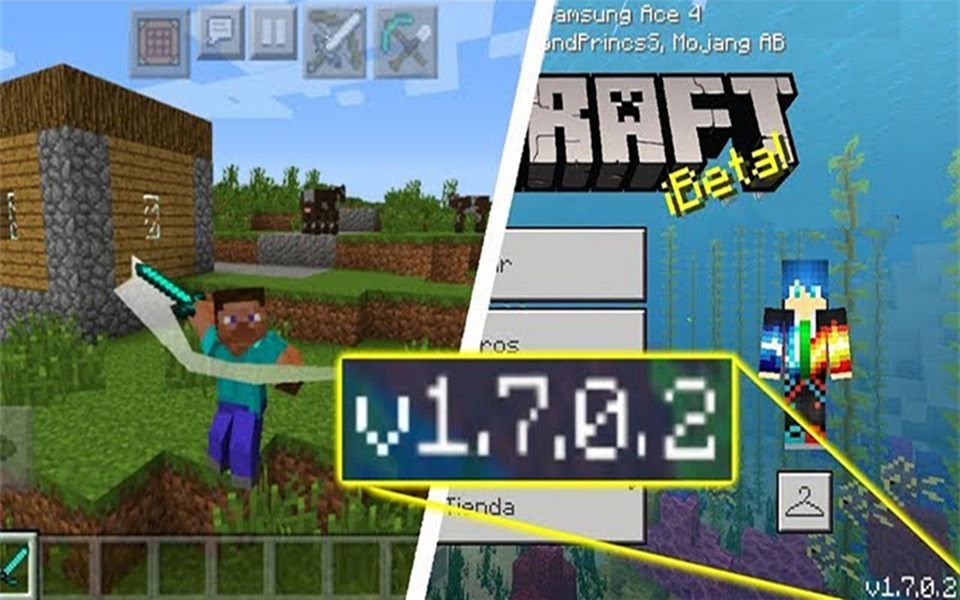 我的世界最新版本1.7.0.2测评!更多动作?盾牌?真的更新了吗?