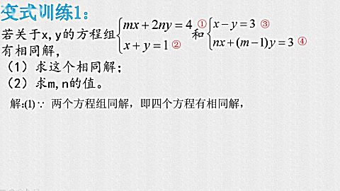 3月20日第1节 数学《二元一次方程组中的参数问题》(凌丽君).mp4
