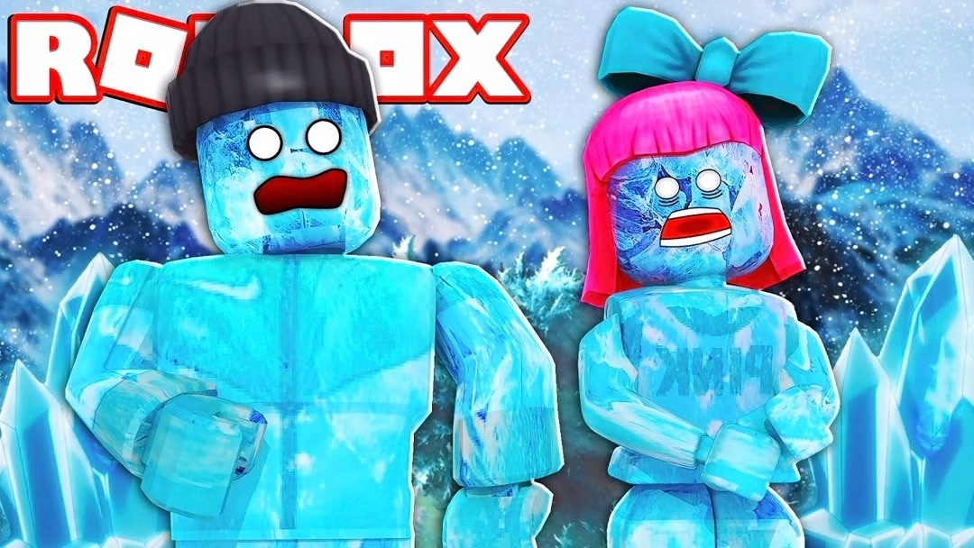 Roblox抓人游戏 只要被我碰到难道就会变成冰块!小飞象解说
