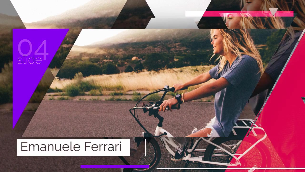 三角形动态动画精彩视频快速过渡AE模板