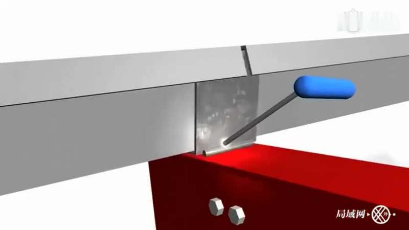 门式钢架钢结构厂房施工安装过程动画模拟演示