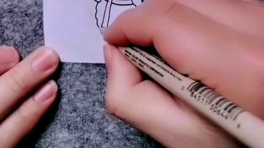 可爱美羊羊简笔画