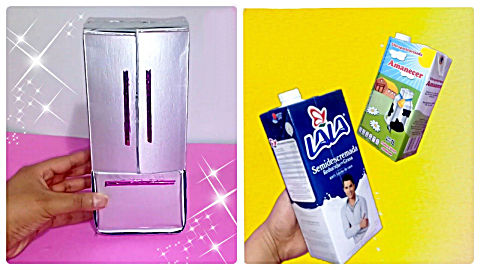 手工打造实用厨房用品:可以装好多好多零食的双开门冰箱!