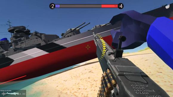 战地模拟器:这把玩的也真的是够奇葩的,把战舰开到了陆地上