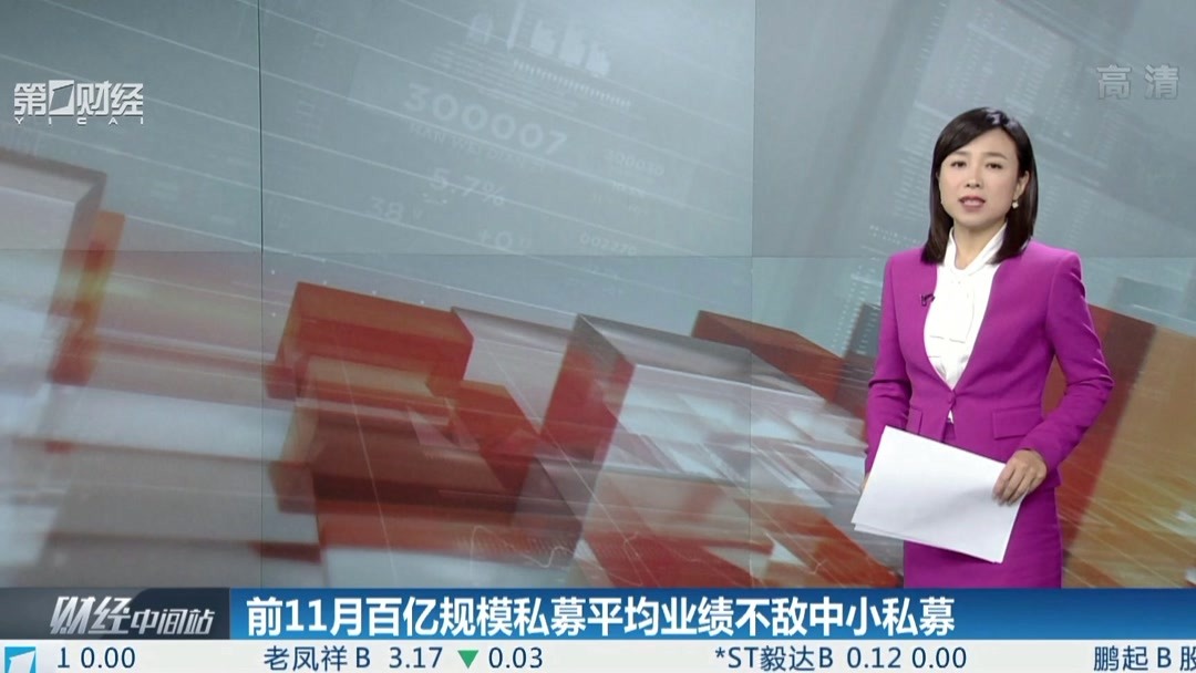 前11月百亿规模私募平均业绩不敌中小私募