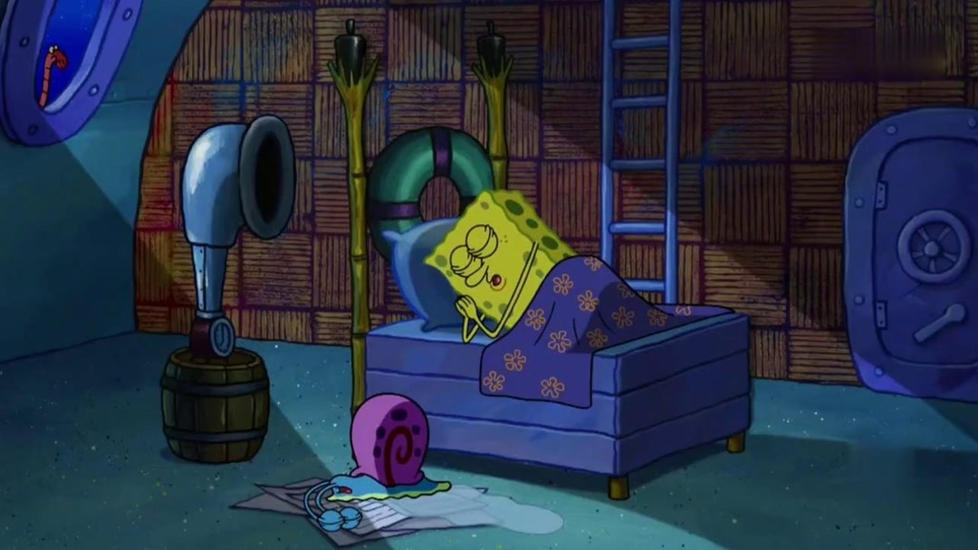 海绵动画:海绵身体长虫子,洞里都钻出虫子尾巴,看着太吓人