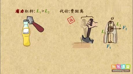 北师大版八8年级初二下册物理区分省力杠杆费力杠杆、等臂杠杆