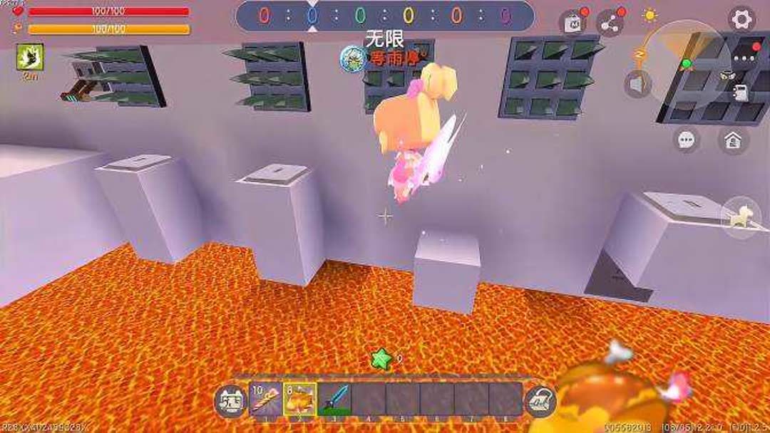 迷你世界:团结合作闯关,小伙伴电脑有点卡,发挥有点失常了