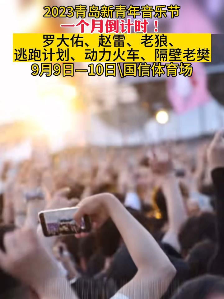 2023青岛新青年音乐节一个月倒计时!罗大佑、赵雷、老狼、逃跑计划...