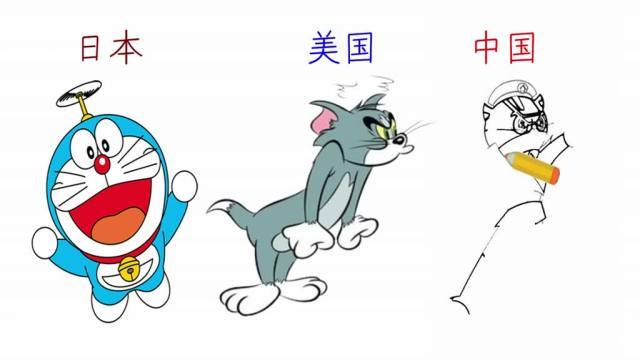 每个国家的卡通猫猫有什么不同?漫画日本美国中国3国,差距真大