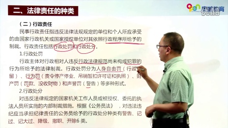 奥鹏教育&东北师范大学-经济法-模块一:总论-8、法律责任