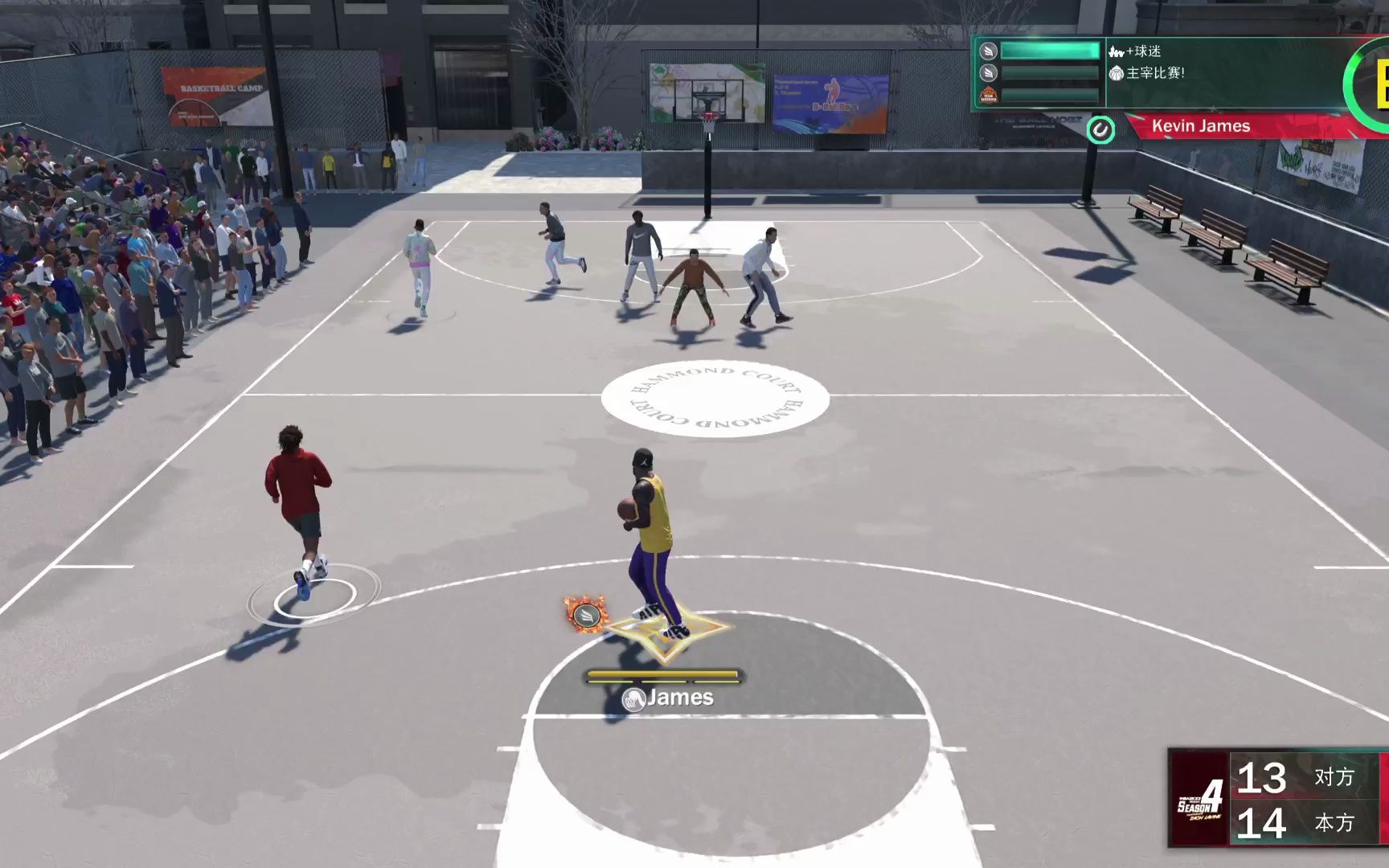 【NBA2K23】当詹姆斯去打街球!99切扣控卫 街球系列 第152期