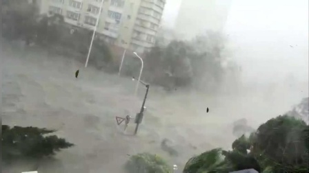 见识下超强台风“山竹”的威力, 广东各地最全台风现场视频合集