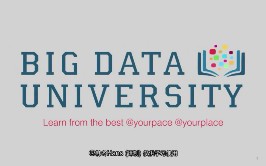 与IBM一起学习数据科学(中英文字幕版)完整版