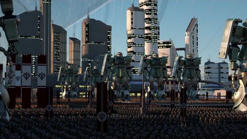 高达场景还原,真3D建模大佬