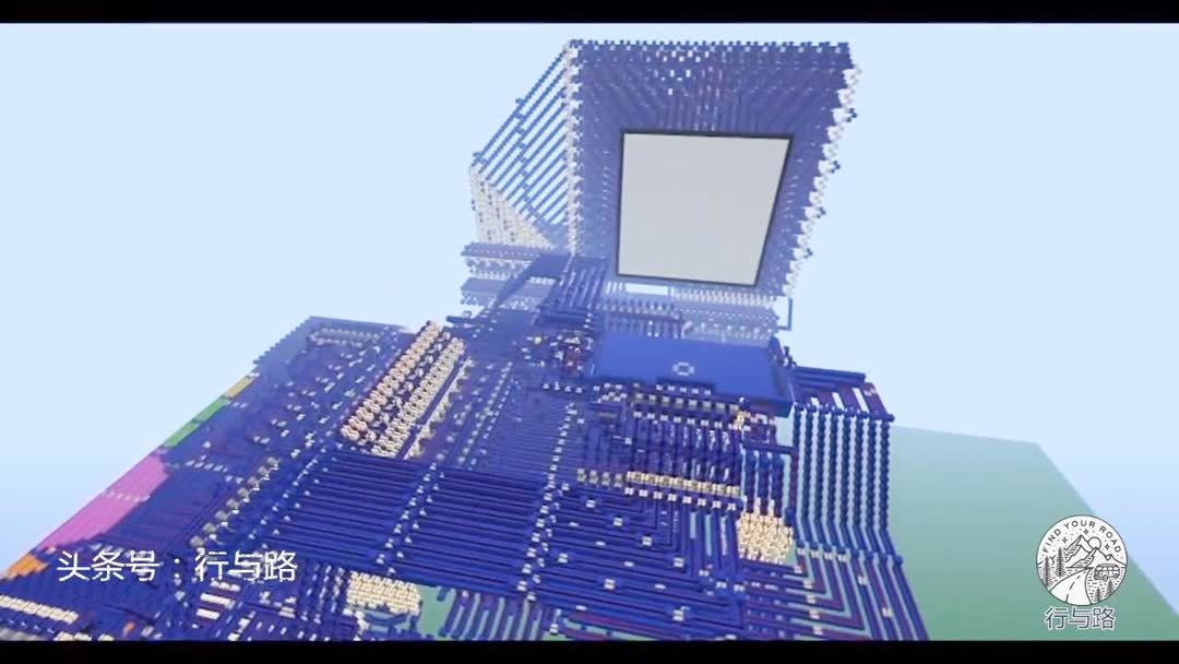 国外大神玩家在《我的世界》里用红石打造的电脑,8位宽0.42Hz