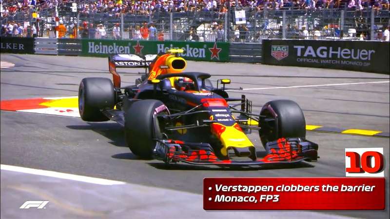 2018年F1赛车十大撞车,这撞一下要几十万吧,网友:追尾后车全责