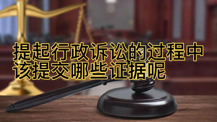 提起行政诉讼的过程中该提交哪些证据呢