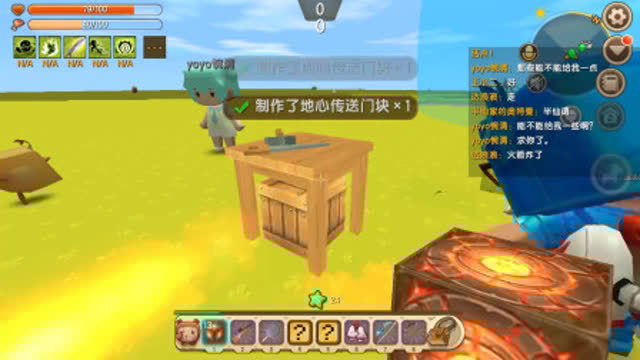 迷你世界:万能土块房主有神器,半仙先来个石巨人保镖!
