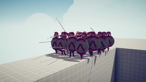 全面战争模拟器:斯巴达士兵的盾牌能否抗住弓箭手的齐射?