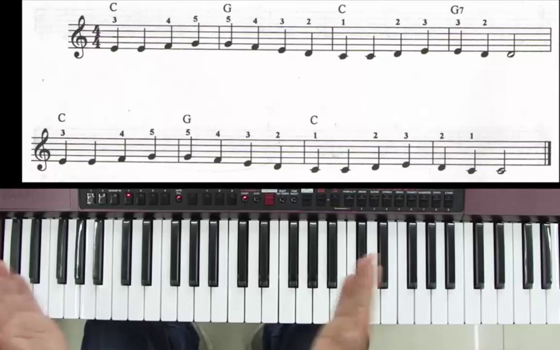 初学电子琴电子琴单指和弦演奏欢乐颂精讲电子琴教学视频学习电子琴...