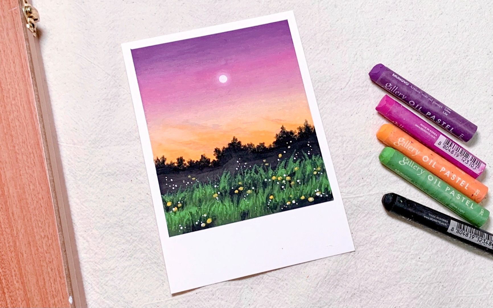 【油画棒】如果你来不及看今天的晚霞 , 那么这就是我给你的礼物