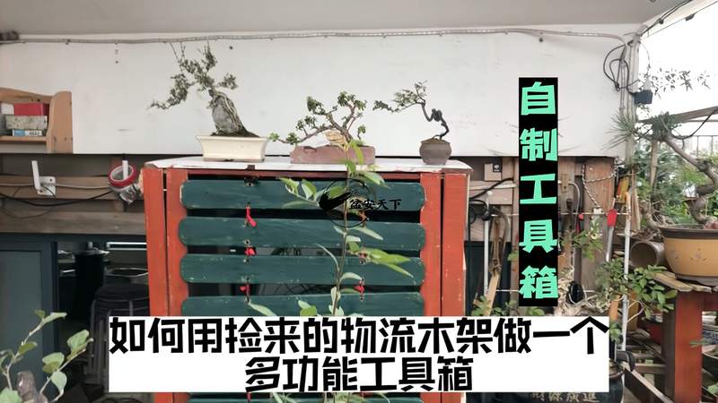 用物流木架制作花架工具箱视频,顺便说打开的油漆保存三五年方法
