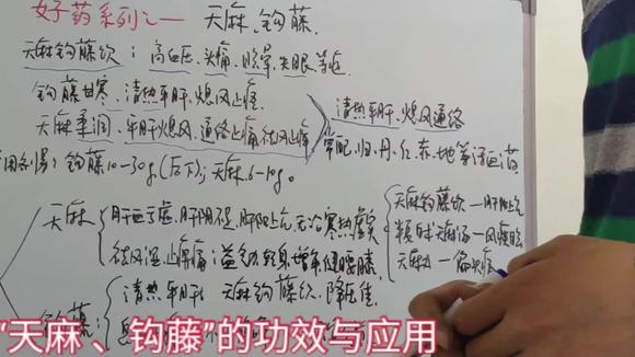 中药天麻、钩藤的作用及用法介绍