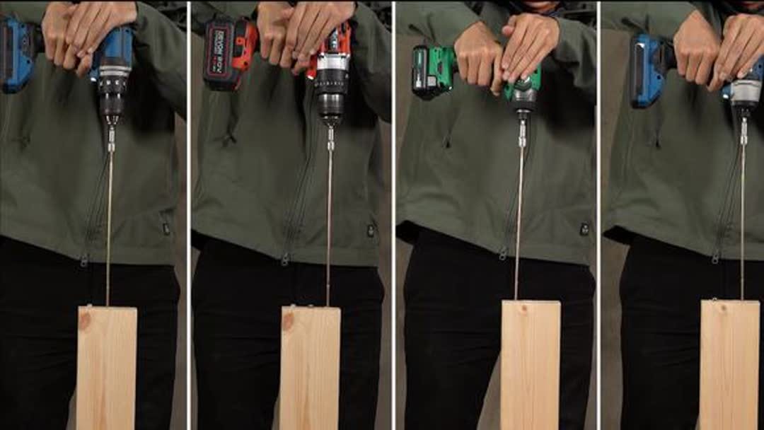 拧螺丝比赛!锂电钻VS锂电冲击起子--谁是那个更快的男人?