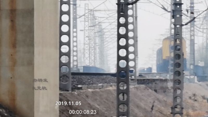 北京局的轨道打磨车,像幽灵一样安静的出现,开往天津北站方向