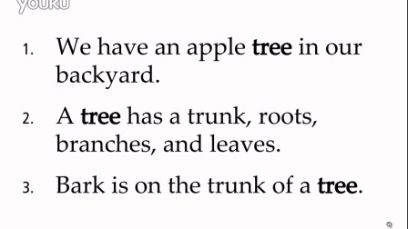 tree 树 英语单词读音意思例句