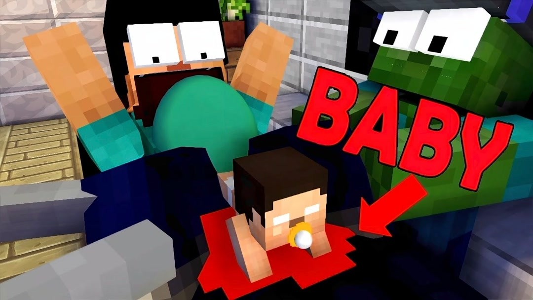 我的世界怪物学院:怪物们体验怀孕,末影人生的宝宝简直辣眼睛