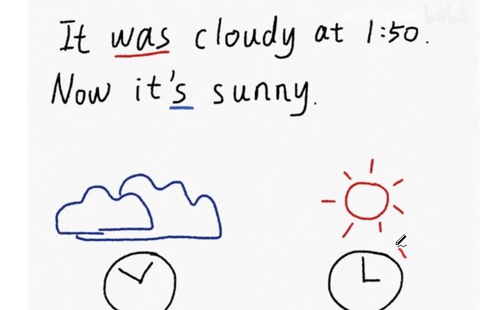 B3U8 过去式waswere 以及例句