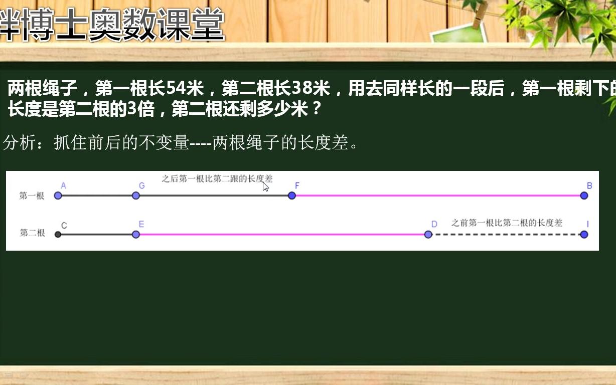 胖博士奥数课堂20180325(二年级)差倍问题