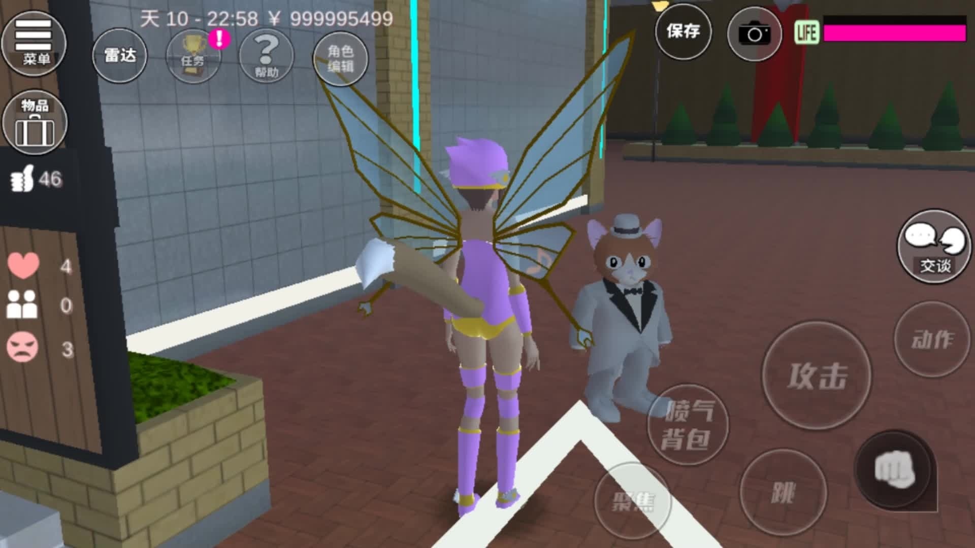 樱花校园:猫管家请铁面骑士看熊熊话剧表演,最后却被熊熊追着打