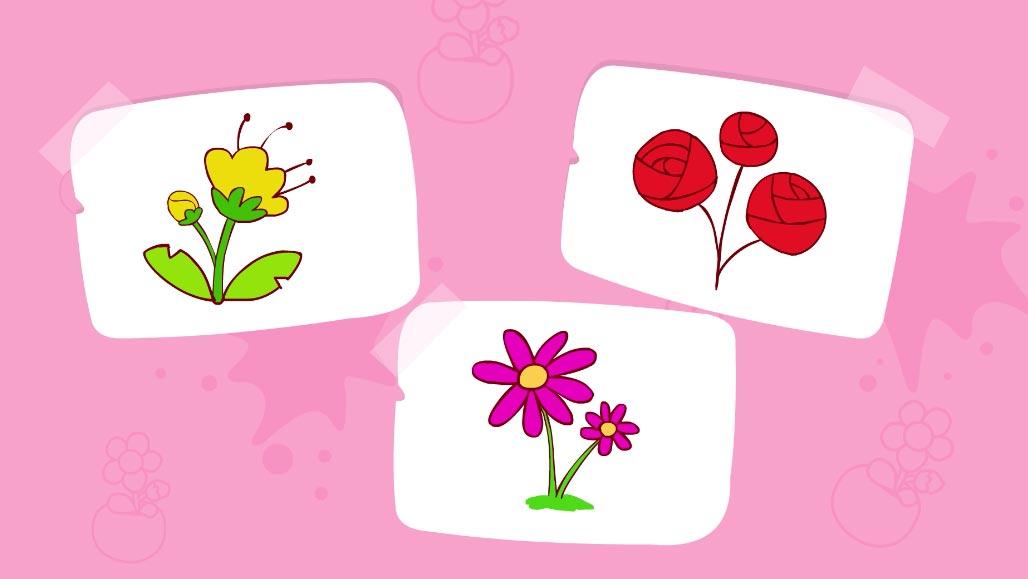 猫小帅画画 第6集 花朵简笔画