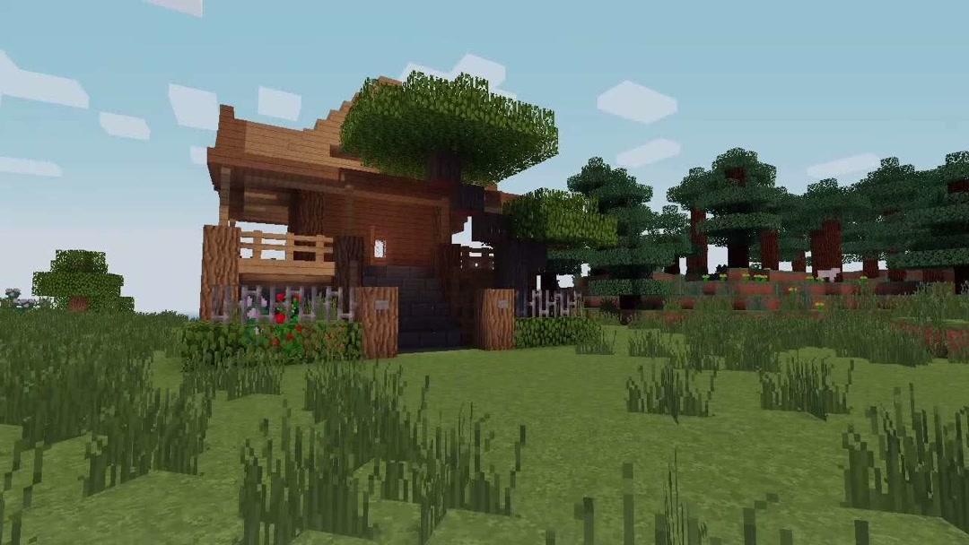 我的世界建筑教程欣赏生存小屋